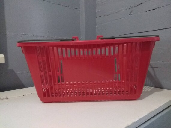 Vintage Red Grocery Basket Market Basket Easter Basket Toy - Etsy