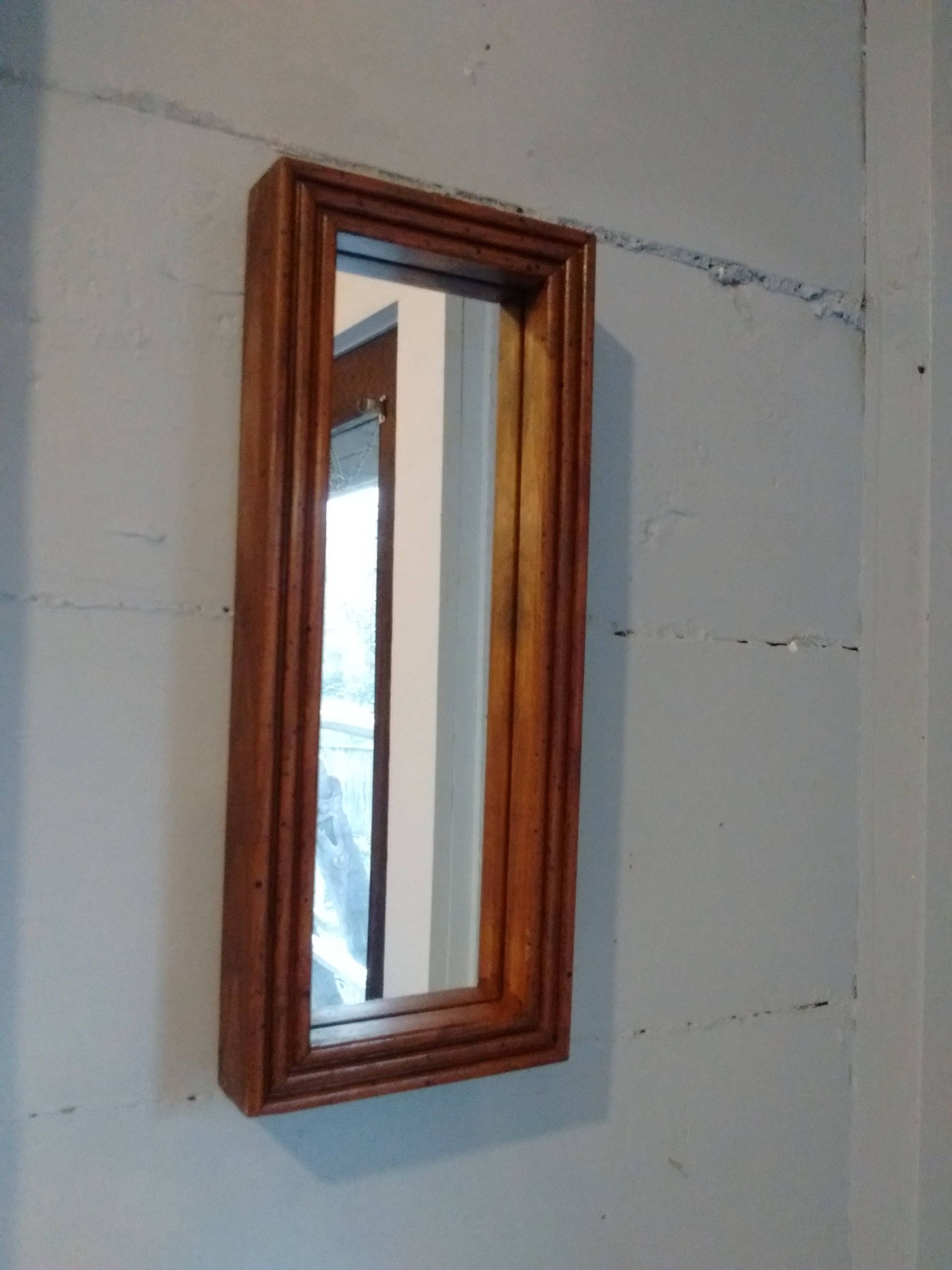 Vintage, Mirror, Small, Rectangle, Framed Mirror, Wall Mirror, Accent ...