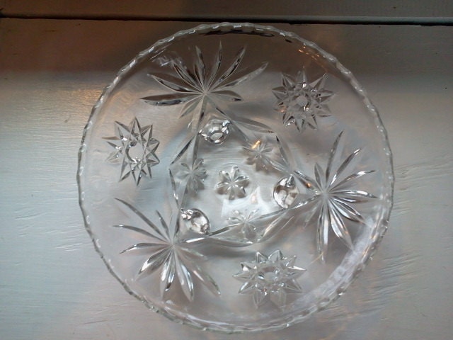 Home & Living Bowls Vintage Anchor Hocking Fan and Star Candy Dish etna ...