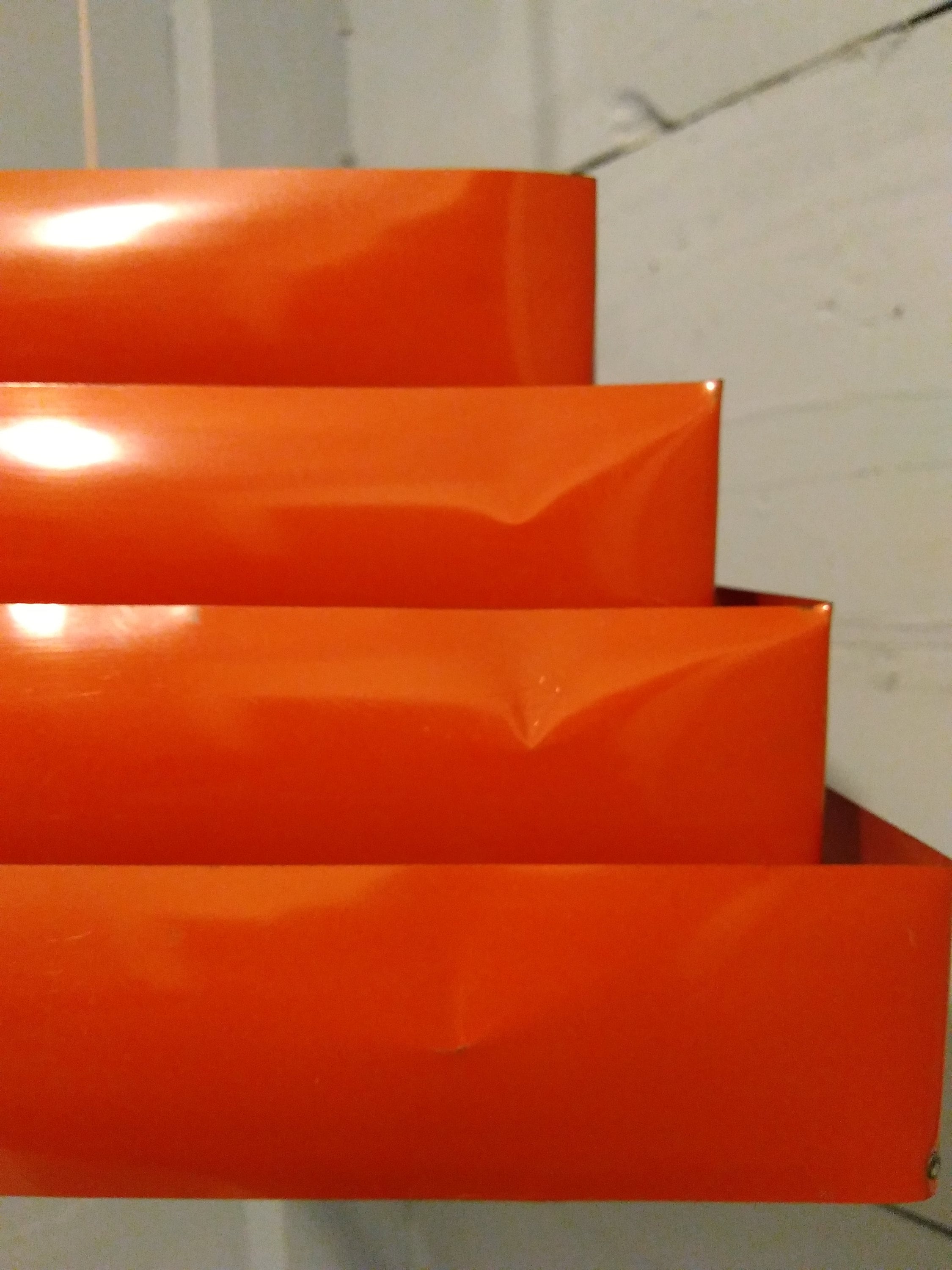 Lamp Shade 50s Venetian Blind Style Collapsible Metal Tapered ...