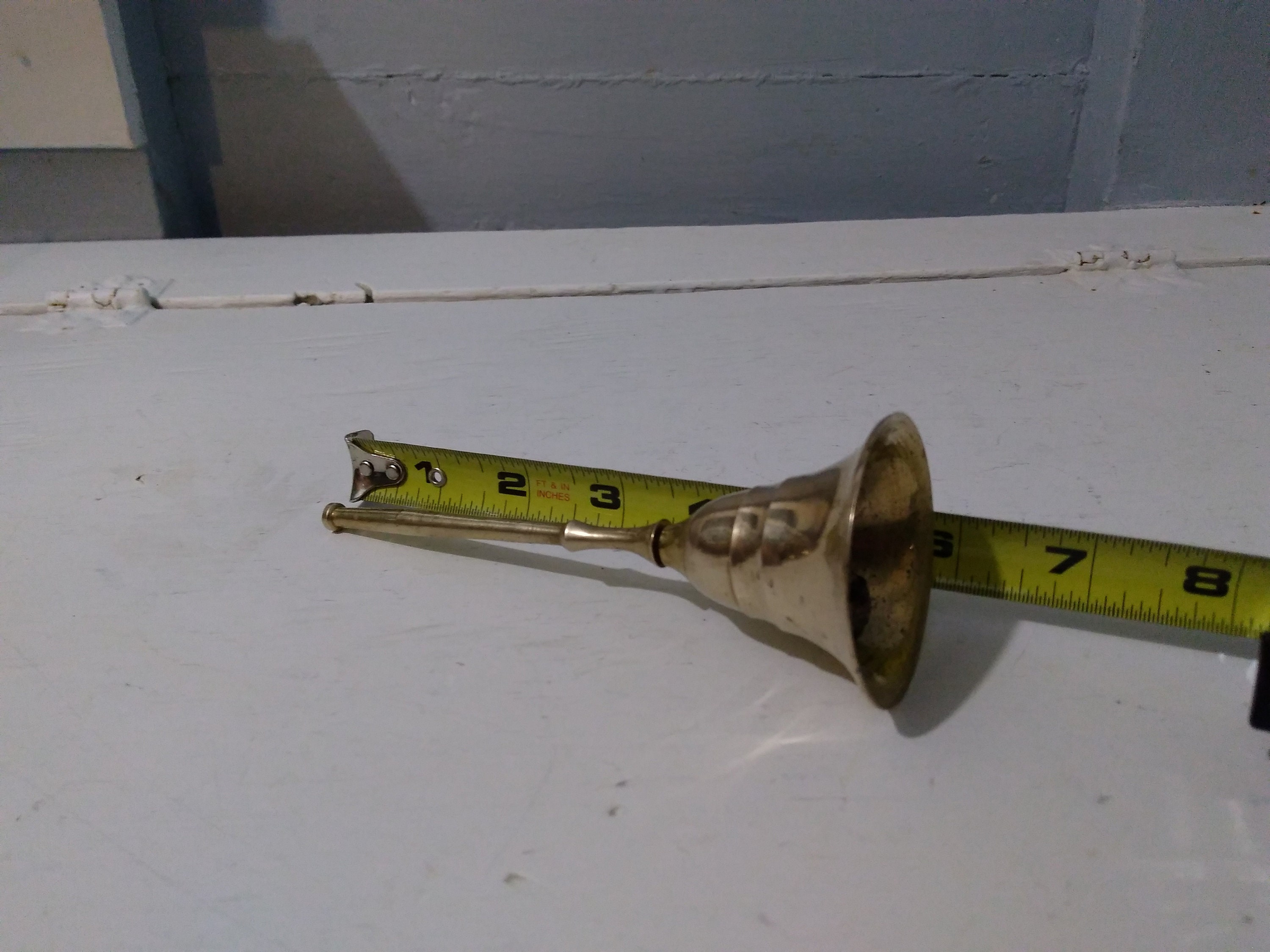 Vintage Hand Bell Brass Long Handle Dinner Bell Toasting Bell Home ...