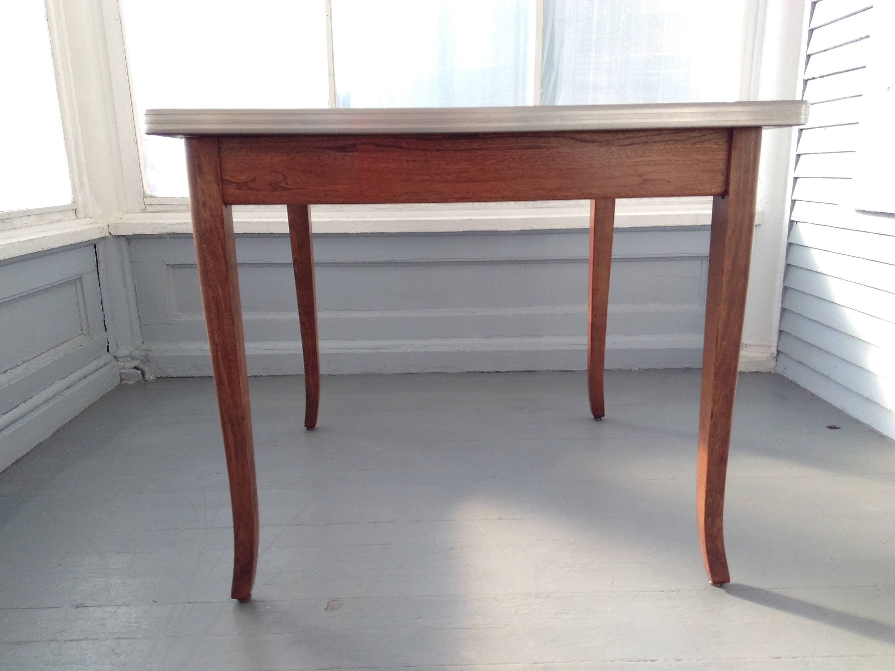 Vintage Thonet Square Kitchen Table Bent Wood Legs Formica Top Mid ...