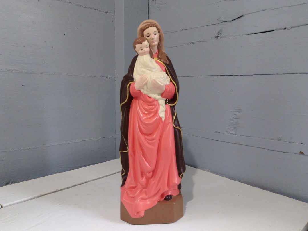 Madonna and Child Mary and Jesus Statue Porcelain Religious Christian ...