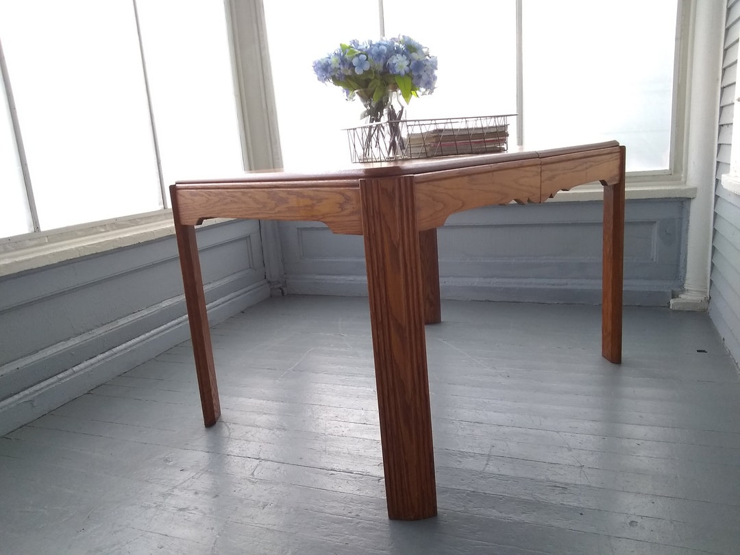 Vintage Kitchen Table Dining Table Art Deco Solid Oak Kitchen Furniture ...