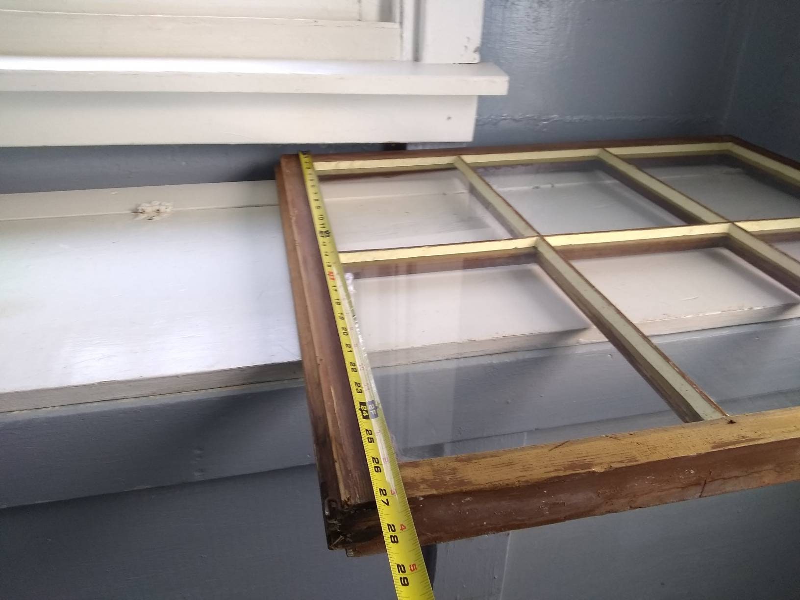 Antique 6 Pane Window Sash Picture Frame Wedding Frame, Window Frame ...