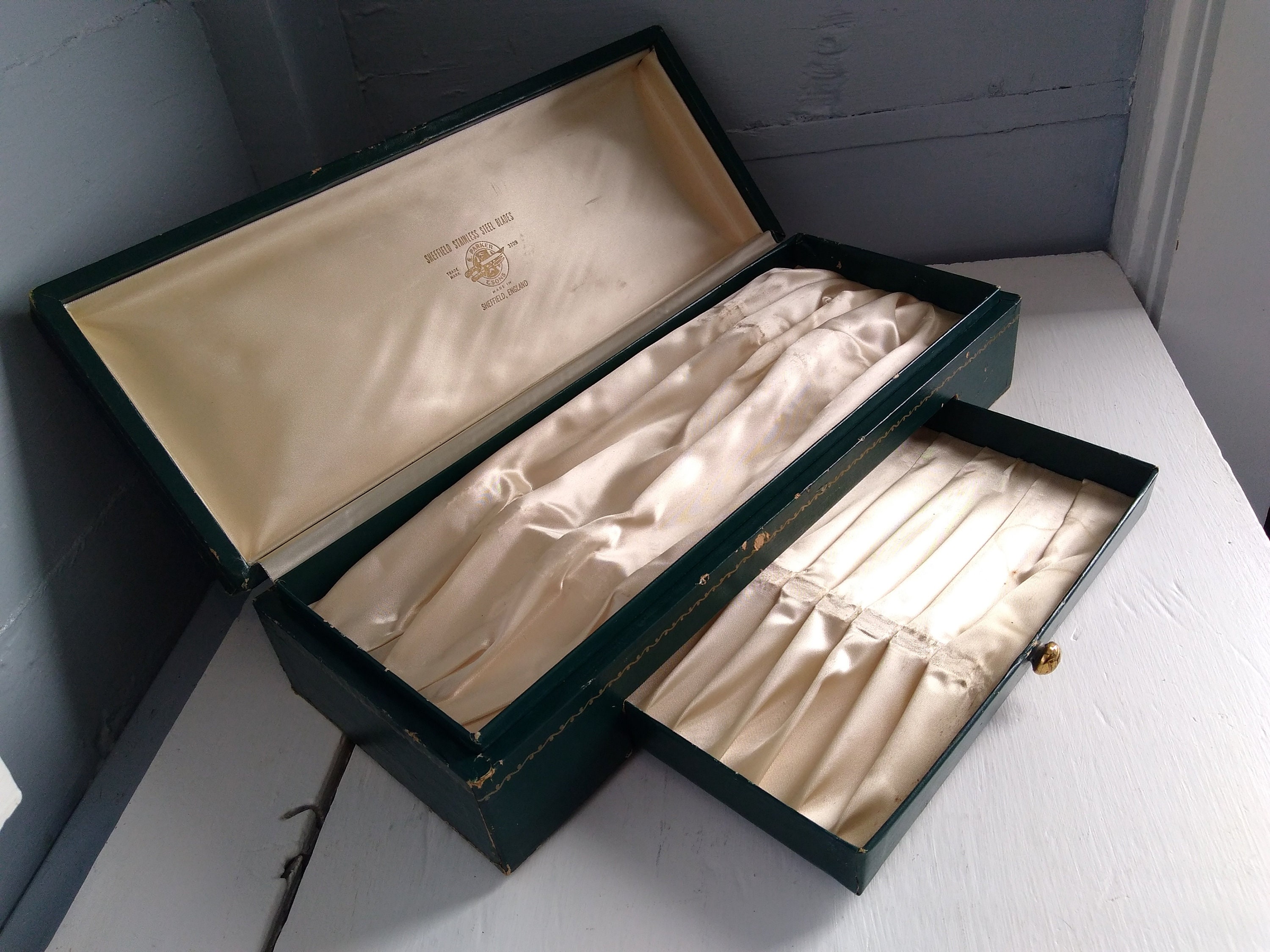 Vintage Knife Box Sheffield Stainless Steel Blade Box Replacement Box ...