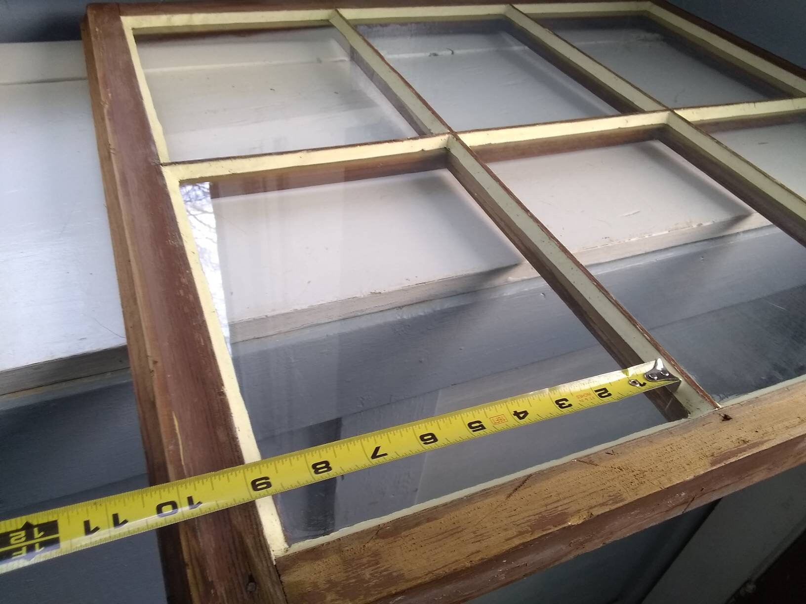 Antique 6 Pane Window Sash Picture Frame Wedding Frame, Window Frame ...