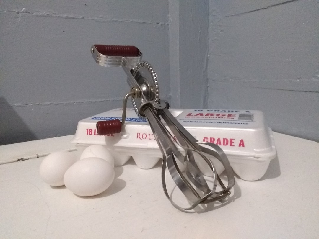 Vintage Ekco Egg Beater High Speed A and J Hand Held Kitchen Gadget ...