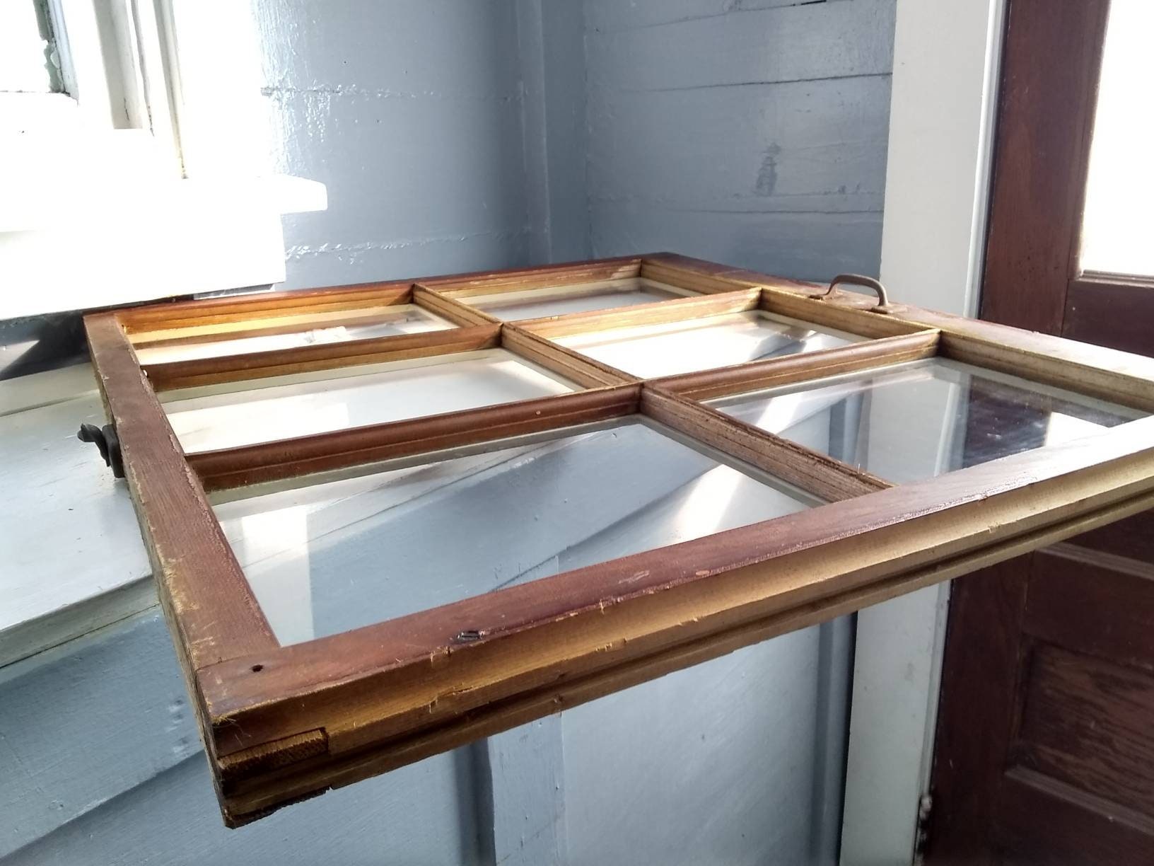 Antique 6 Pane Window Sash Picture Frame Wedding Frame Window Frame ...