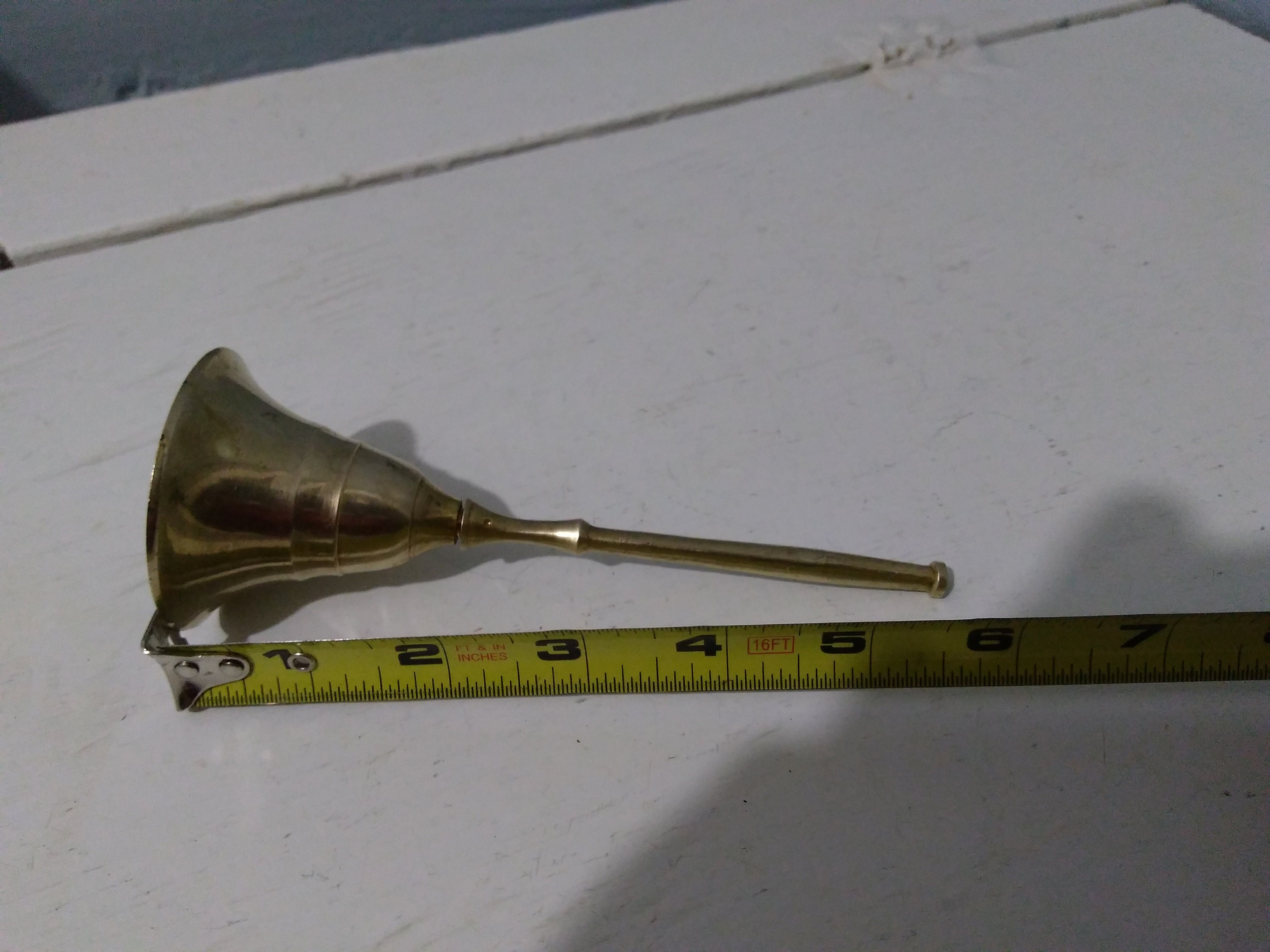 Vintage Hand Bell Brass Long Handle Dinner Bell Toasting Bell Home ...