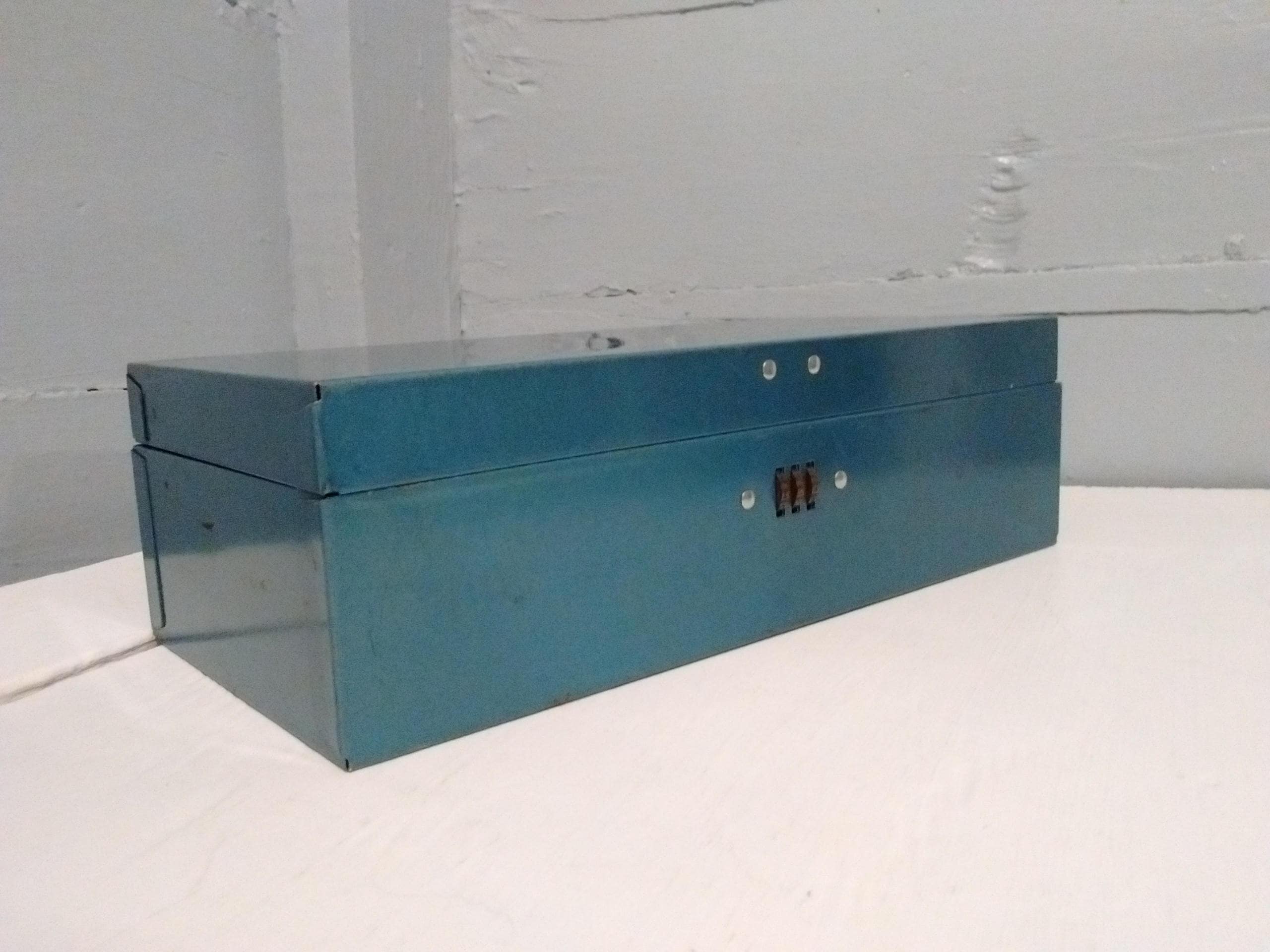 Antique, 1920s, Combination, Lock Box with Combination, Cash Box, Metal ...