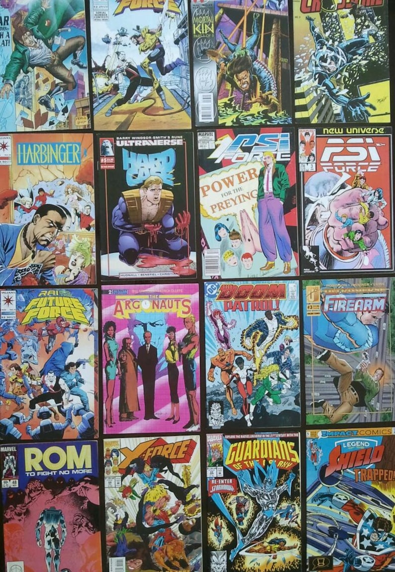 80s 90s Comic Book Collection by Valiant Comics Eclipse Comics | Etsy