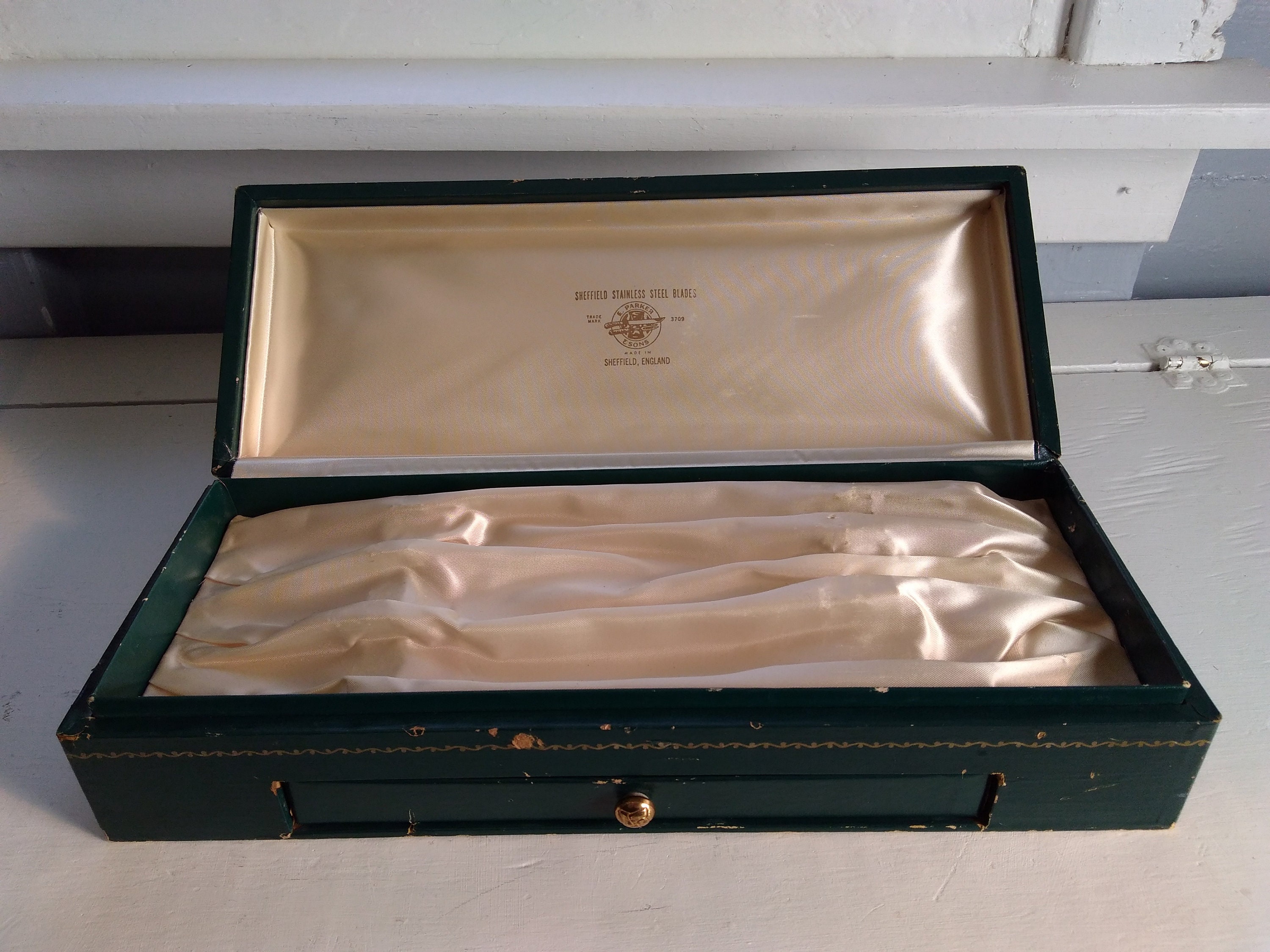 Vintage Knife Box Sheffield Stainless Steel Blade Box Replacement Box ...