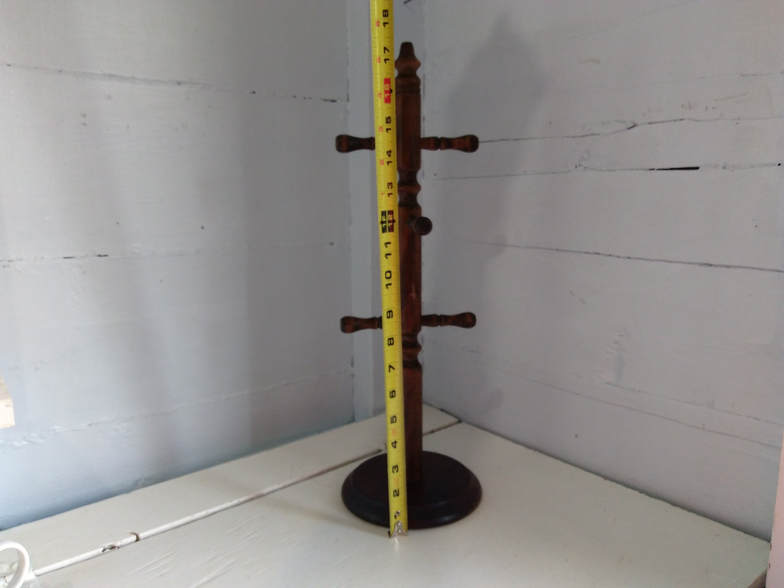 Vintage Mug Tree Cup Holder Stand Wood Kitchen Decor Photo Prop ...