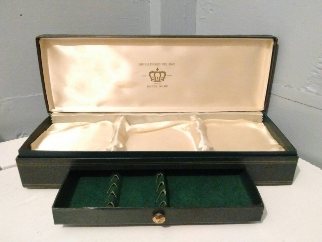 Vintage, Sheffield, Stainless, Steel, Blade, Box, Storage Box, Jewelry Box