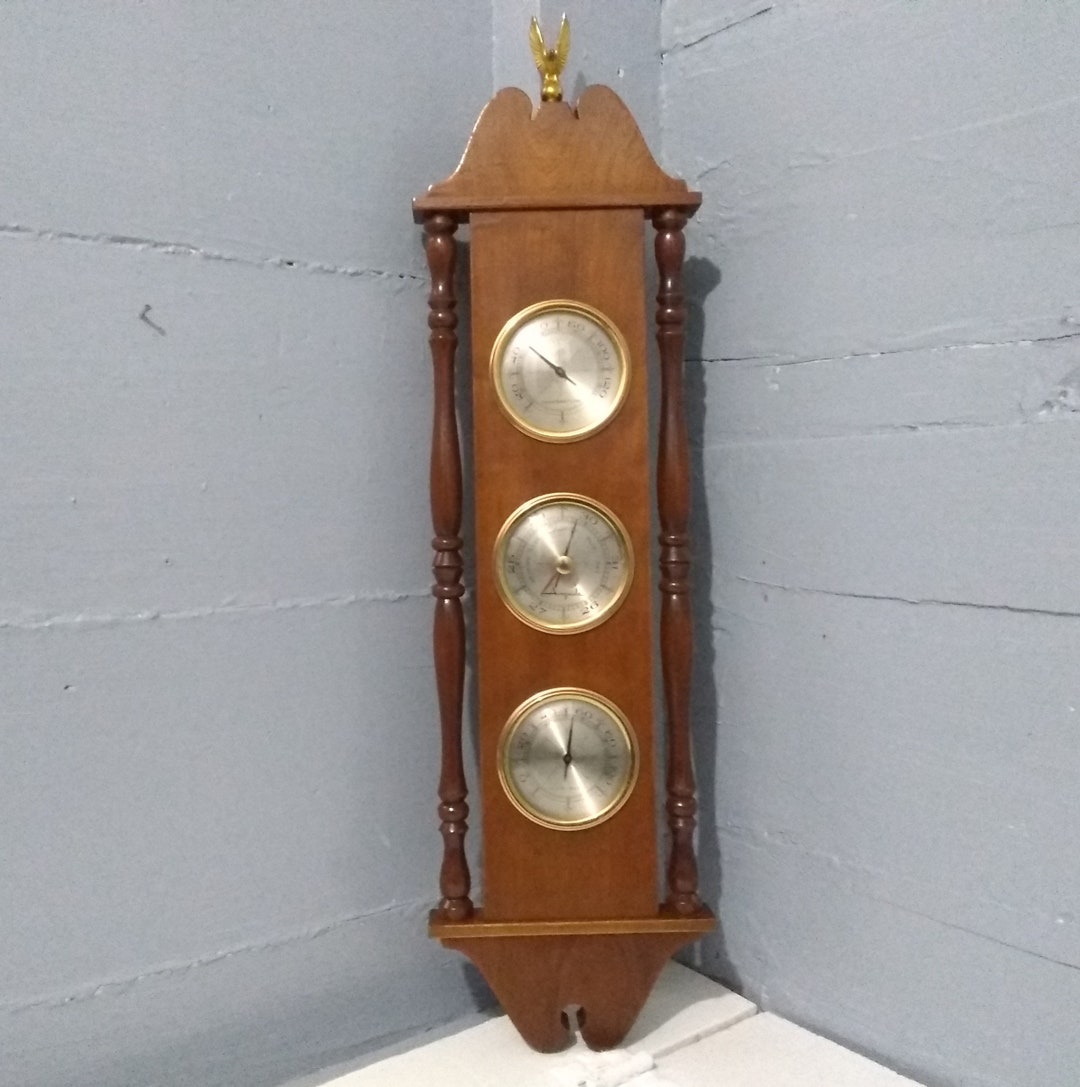 Vintage Airguide Weather Instrument Includes Thermometer Barometer ...