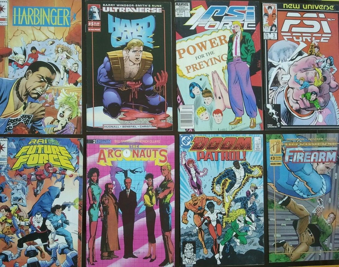 80s 90s Comic Book Collection by Valiant Comics Eclipse Comics | Etsy