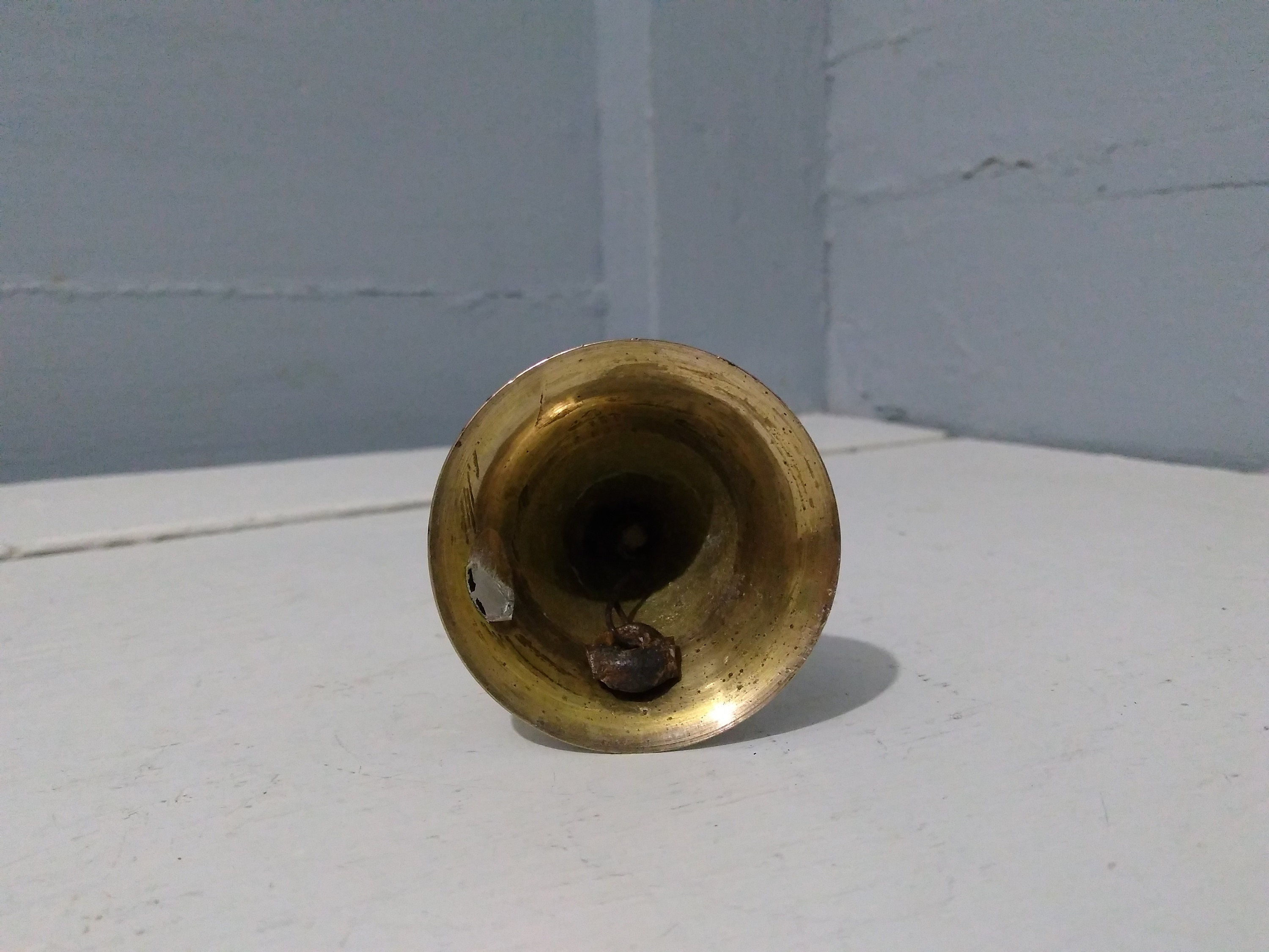 Vintage Hand Bell Brass Long Handle Dinner Bell Toasting Bell Home ...