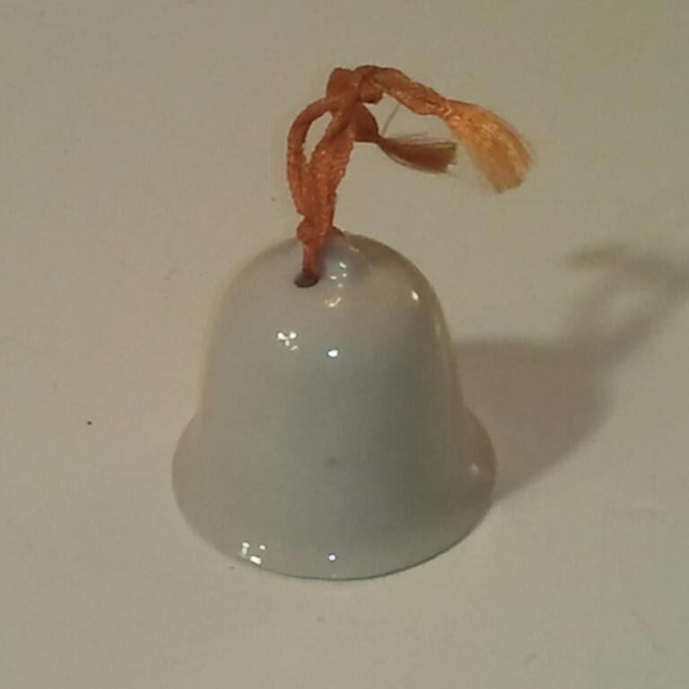 Vintage, Christmas Ornament, Porcelain, Christmas, Bell, Gift Tag ...