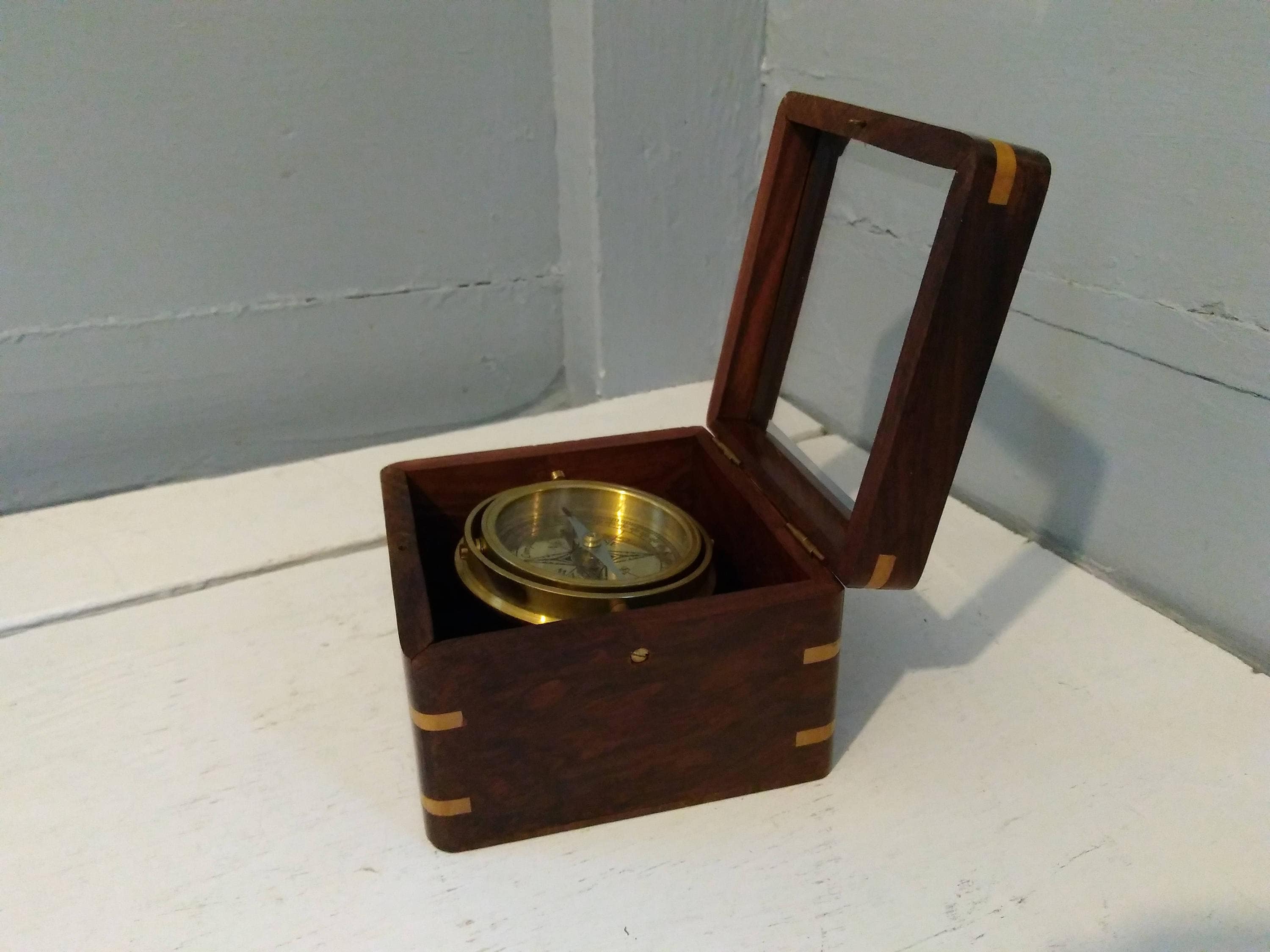 Floating Compass Boxed Boston Compass Boating Sailing Nautical Decor Home Decor T For