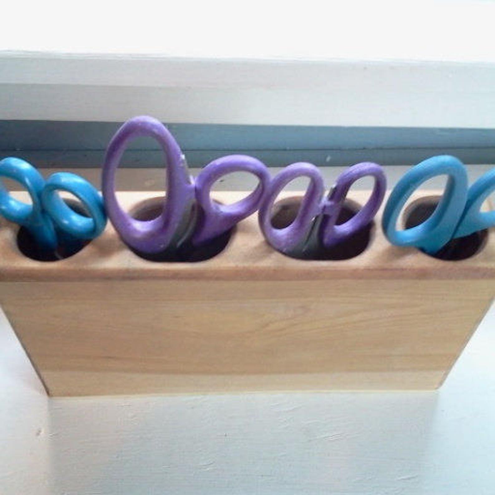 Scissors Storage Caddy Scissors Storage Wall Mount Desk Top | Etsy