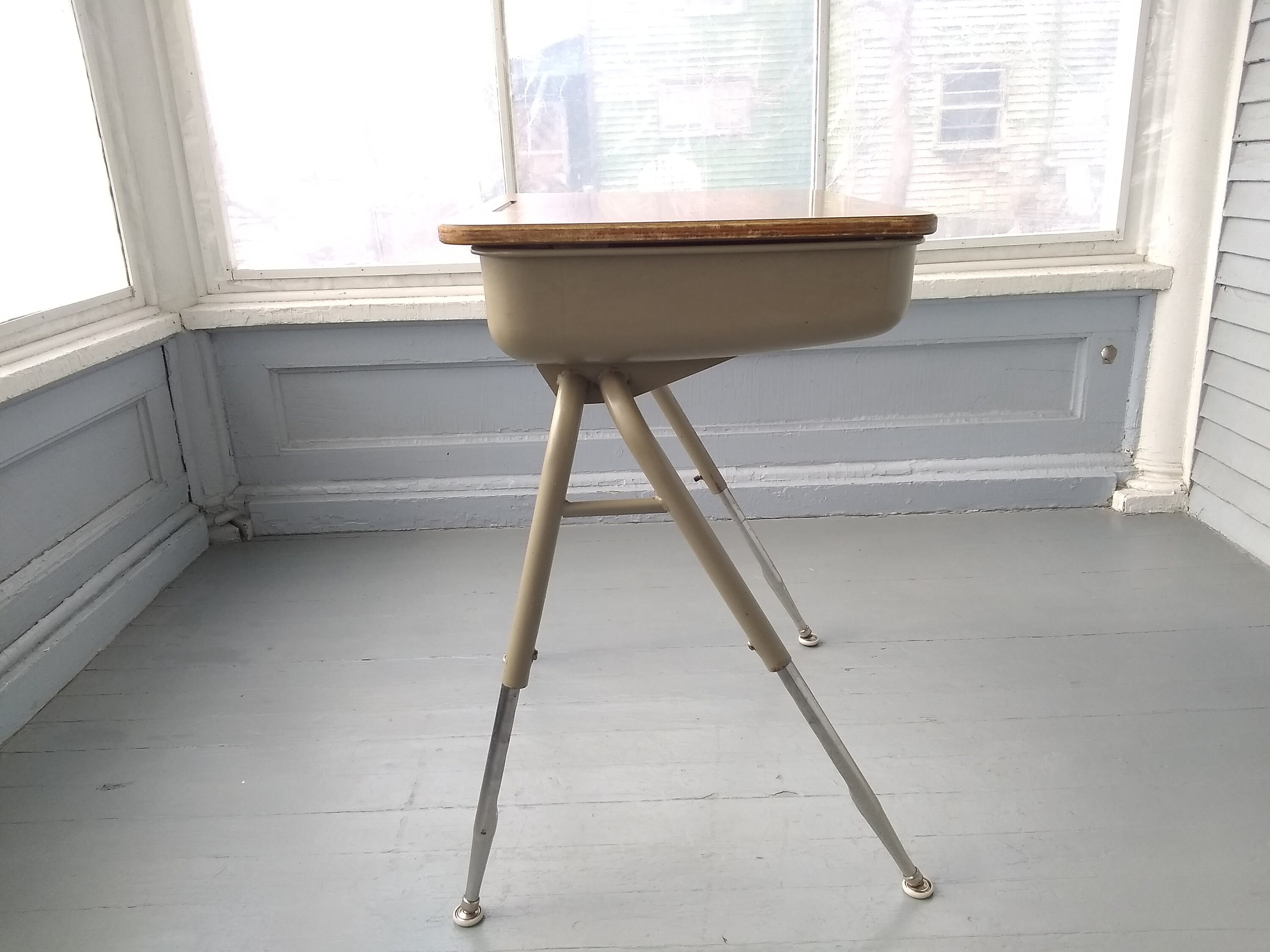 Vintage Kids Desk School Desk Childrens Furniture Metal and Wood ...