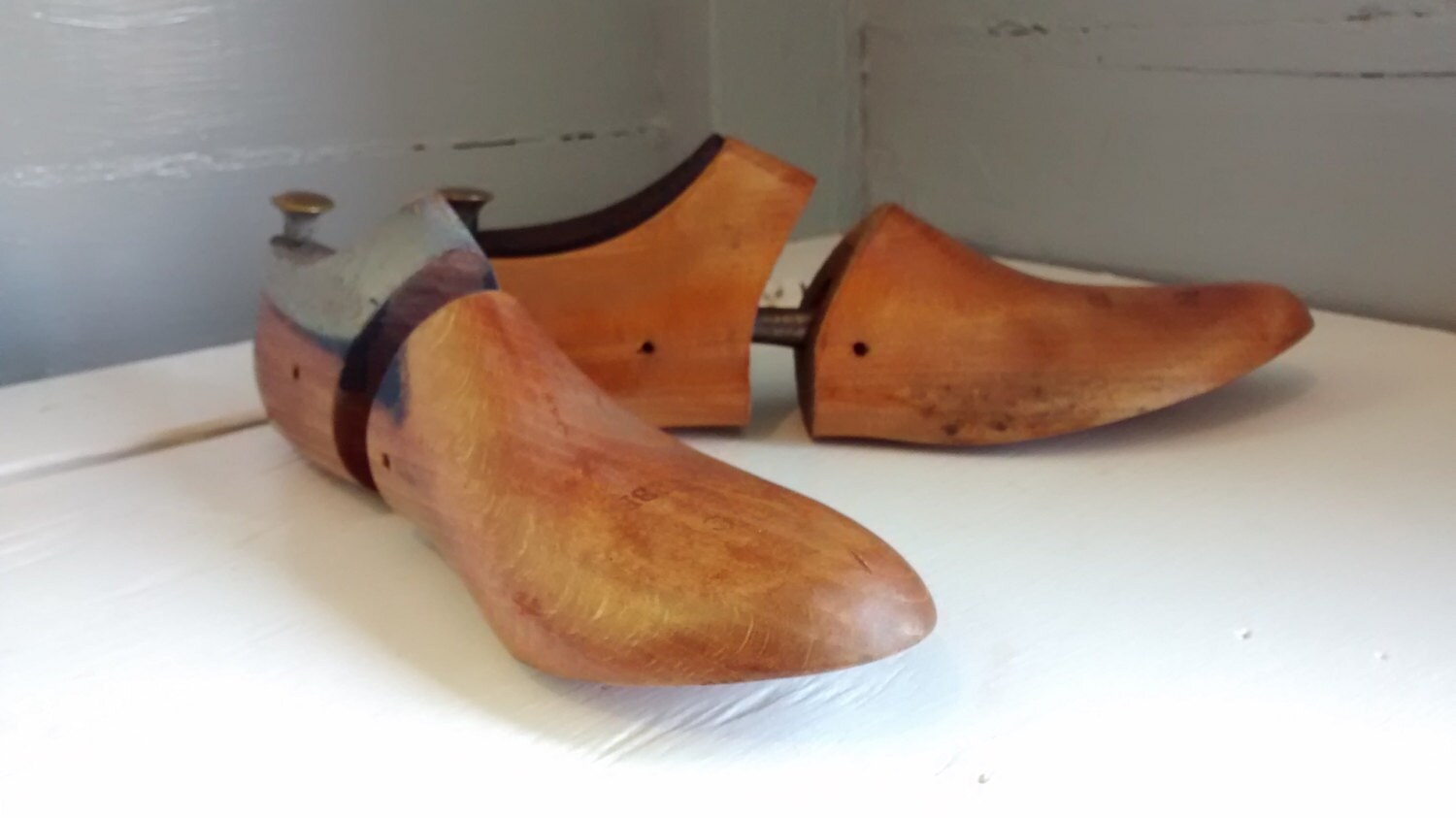 Vintage, Shoe Form, Shoe Lasts, Shoe Stretchers, Wood, Adjustable Width ...