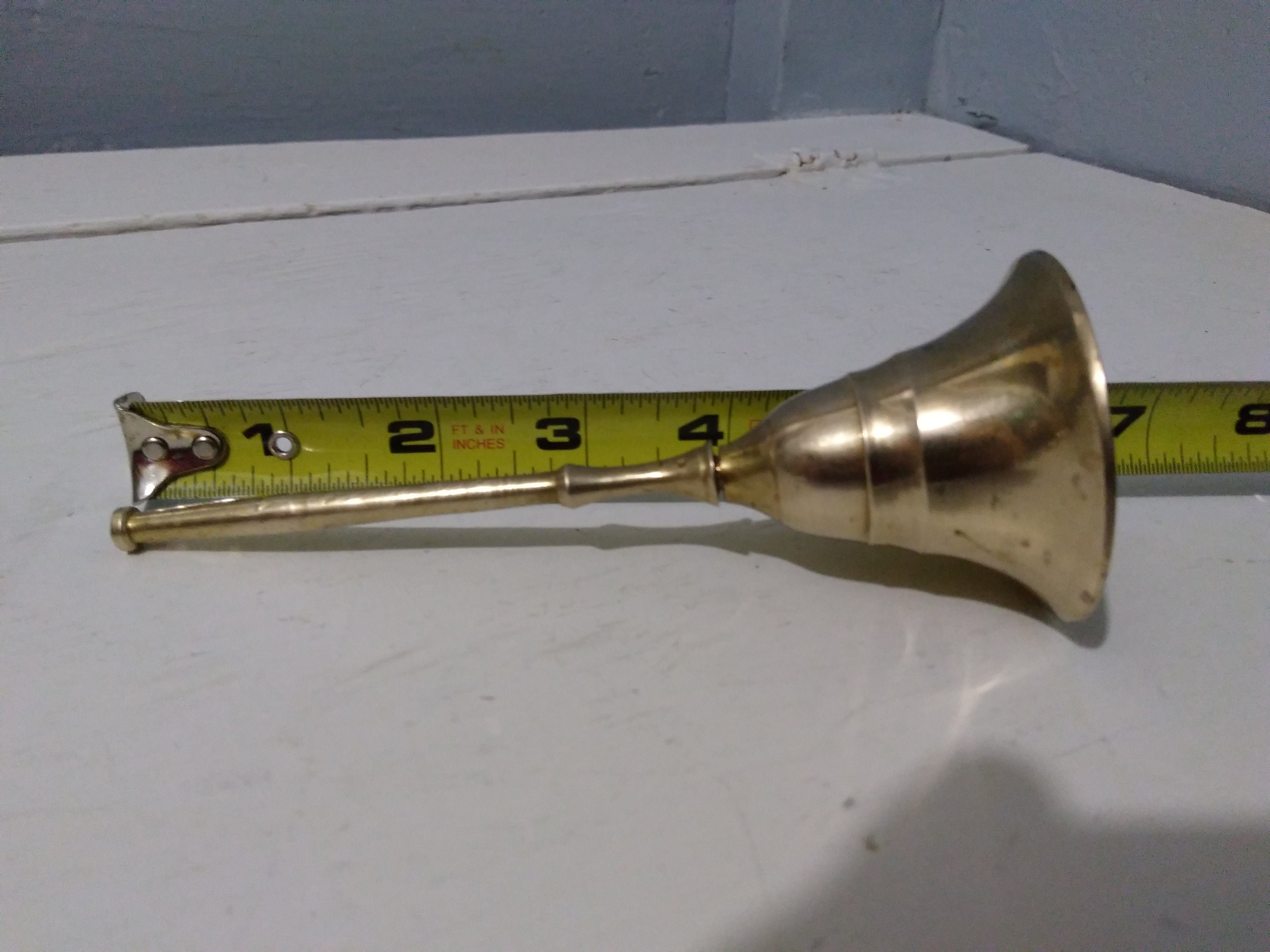 Vintage Hand Bell Brass Long Handle Dinner Bell Toasting Bell Home ...