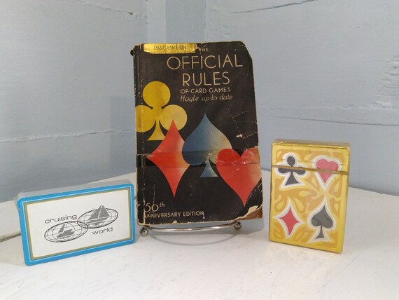Card Game Rule Book Hoyle 1937 Official Rules 50th Anniversary | Etsy