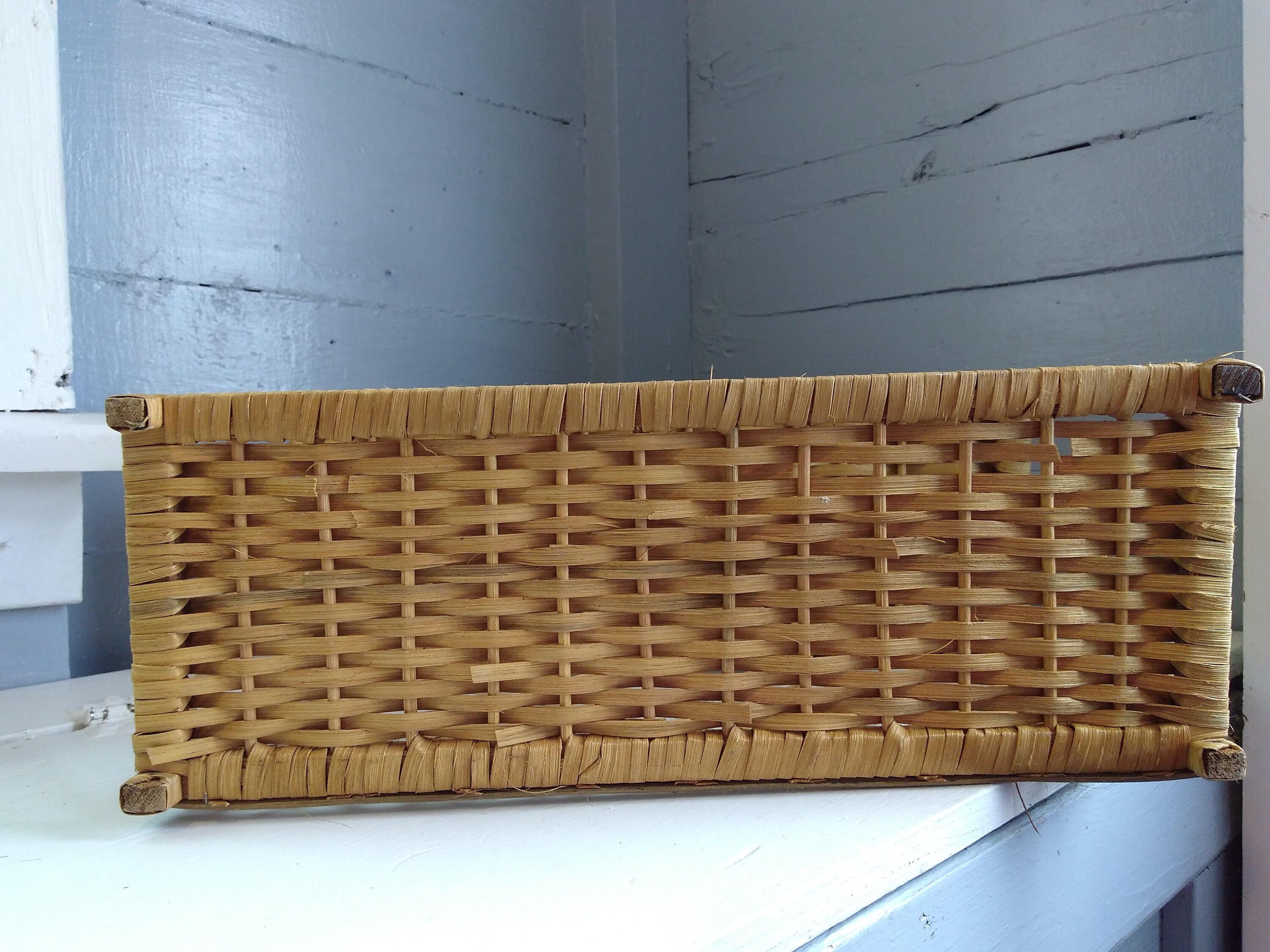 Vintage, Boho, Wicker, Shelves, Shelf Unit, Two Tier, Display Shelves ...