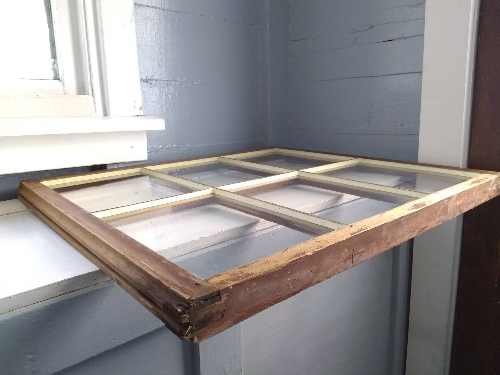Antique 6 Pane Window Sash Picture Frame Wedding Frame, Window Frame ...