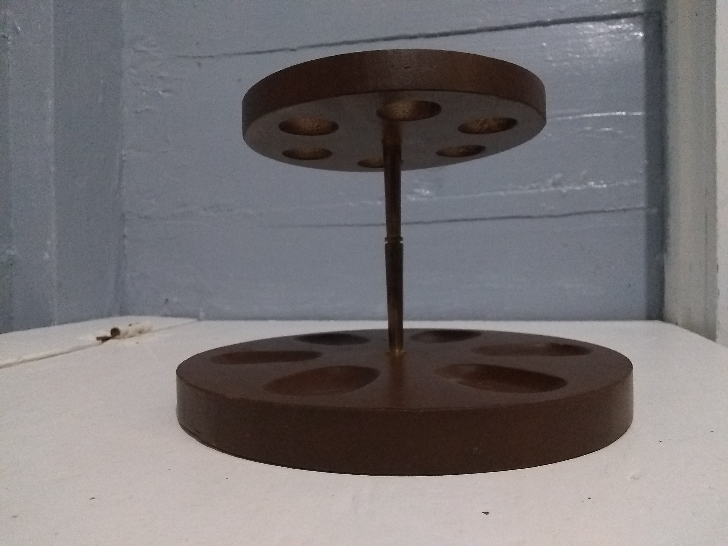 Vintage Tobacco Pipe Stand Rack Wood Pipe Holder Pipe Caddy Pipe ...