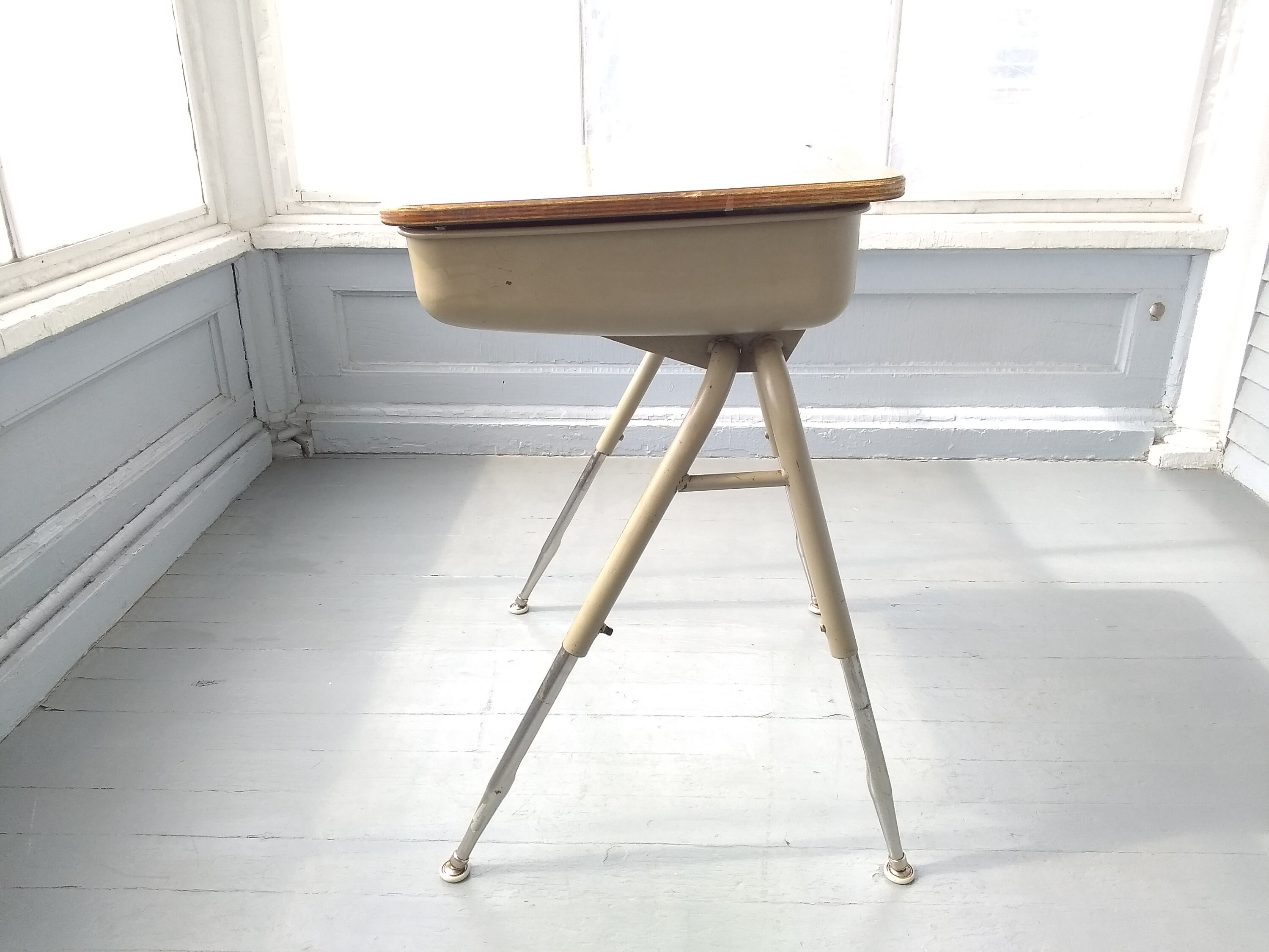 Vintage Kids Desk School Desk Childrens Furniture Metal and Wood ...