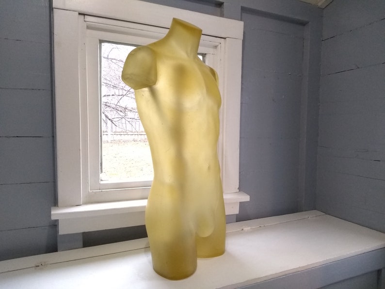 Vintage Male Mannequin Torso Large Heavy Resin - Etsy
