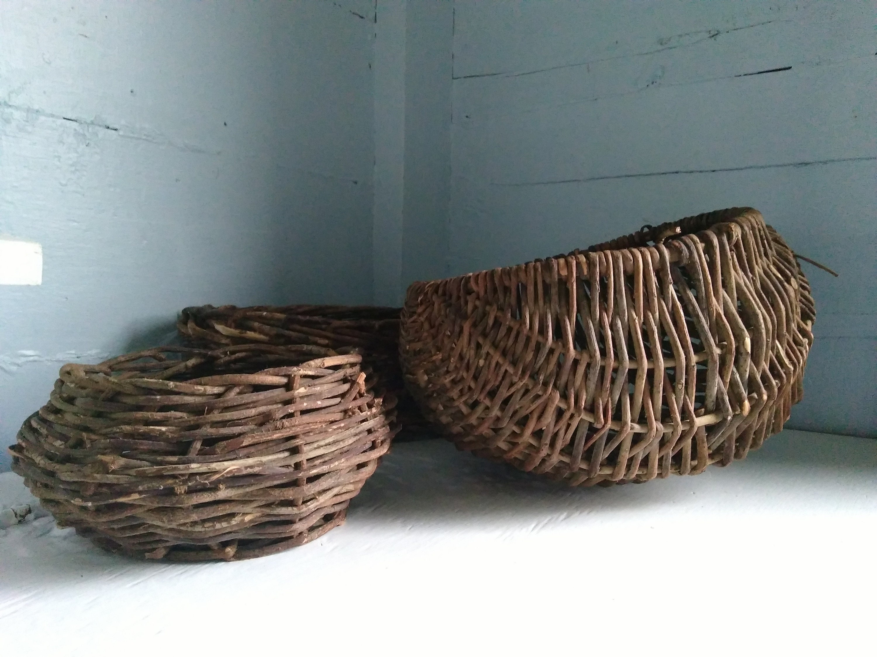 Vintage, Decorative, Basket, Twig Basket, Home Decor, Rustic, Country ...