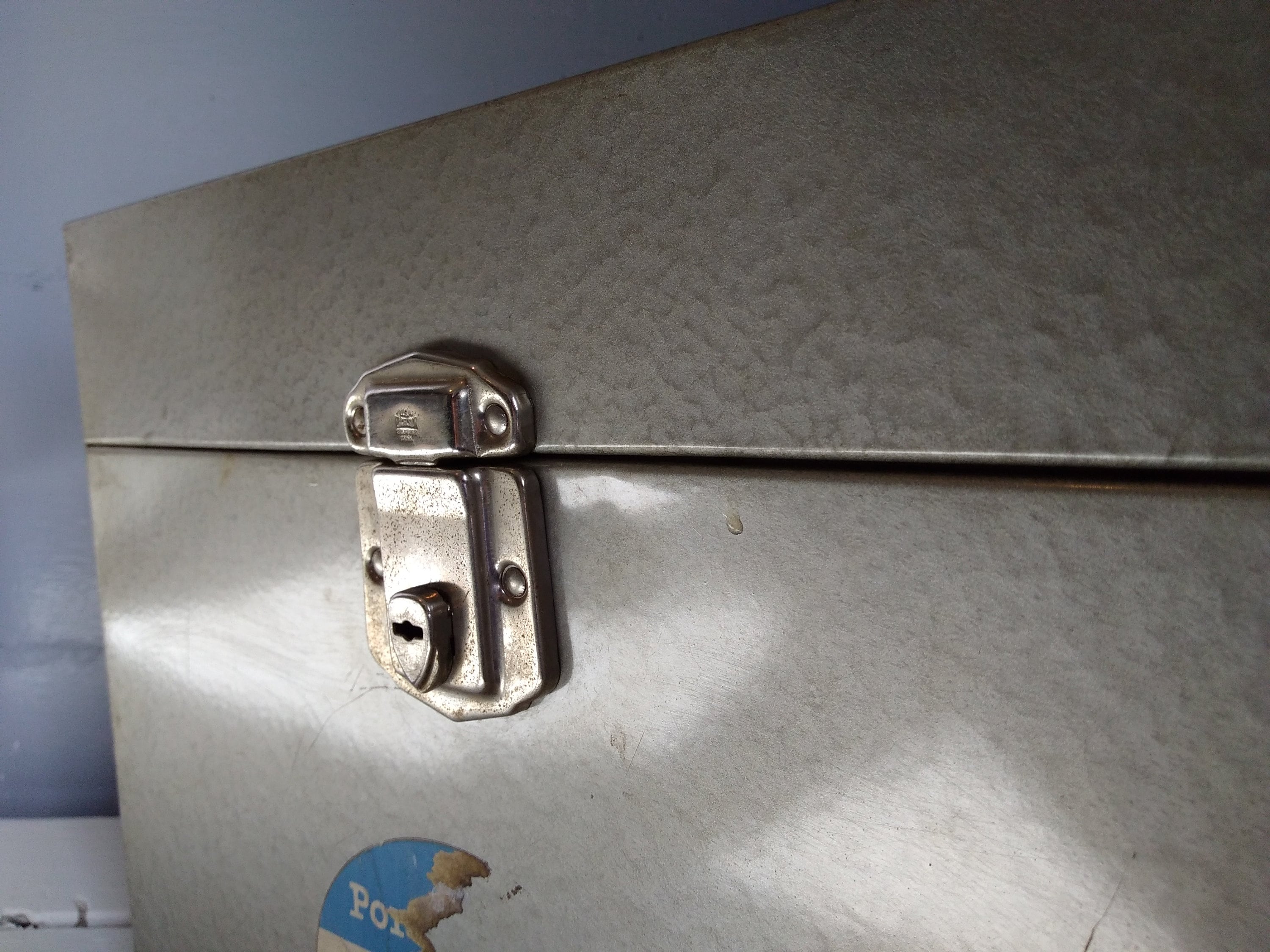 Office & Desk Storage Vintage Portable Large Metal File Folder Box with ...