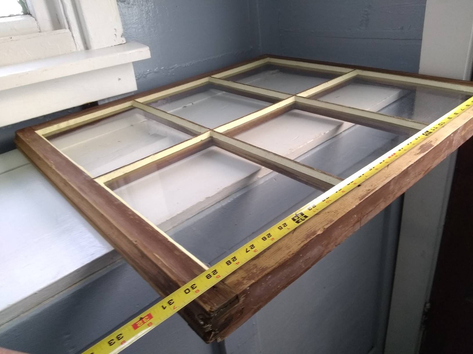 Antique 6 Pane Window Sash Picture Frame Wedding Frame, Window Frame ...