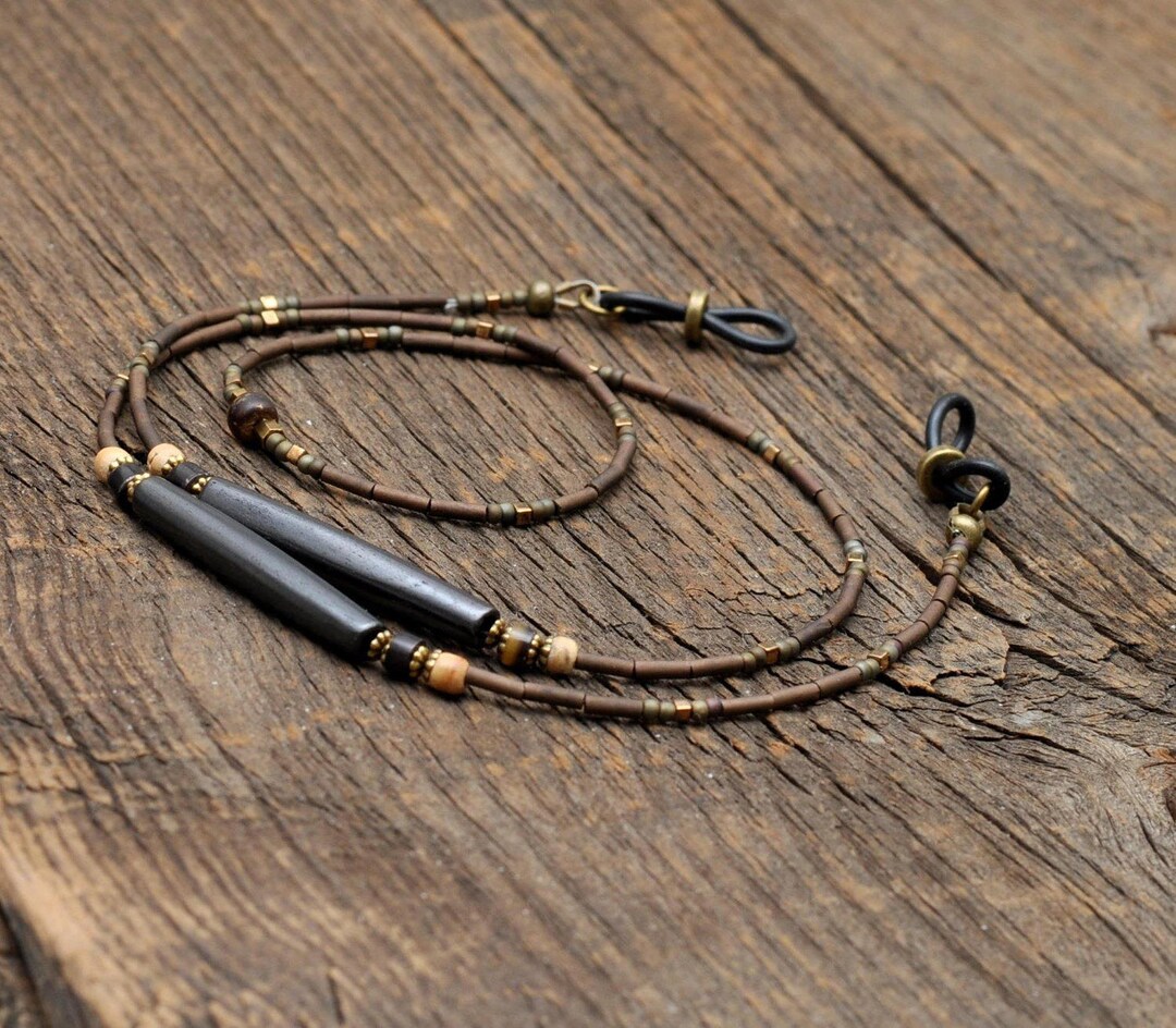 Mens Rustic Eyeglass Chain,lanyard, Eyeglass Chain, Glasses Chain, Eye ...
