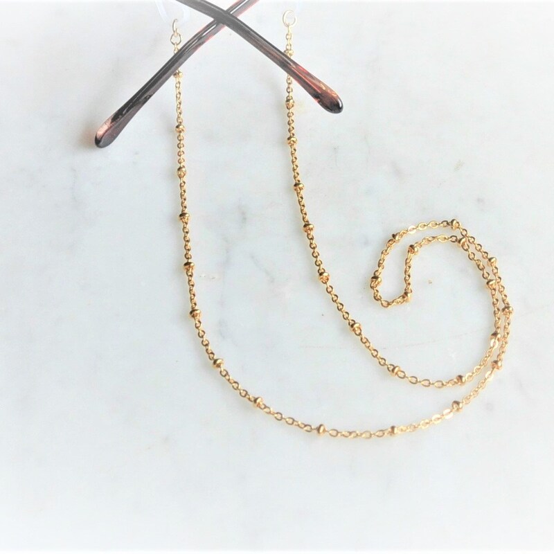 Gold Eyeglass Chain - Etsy