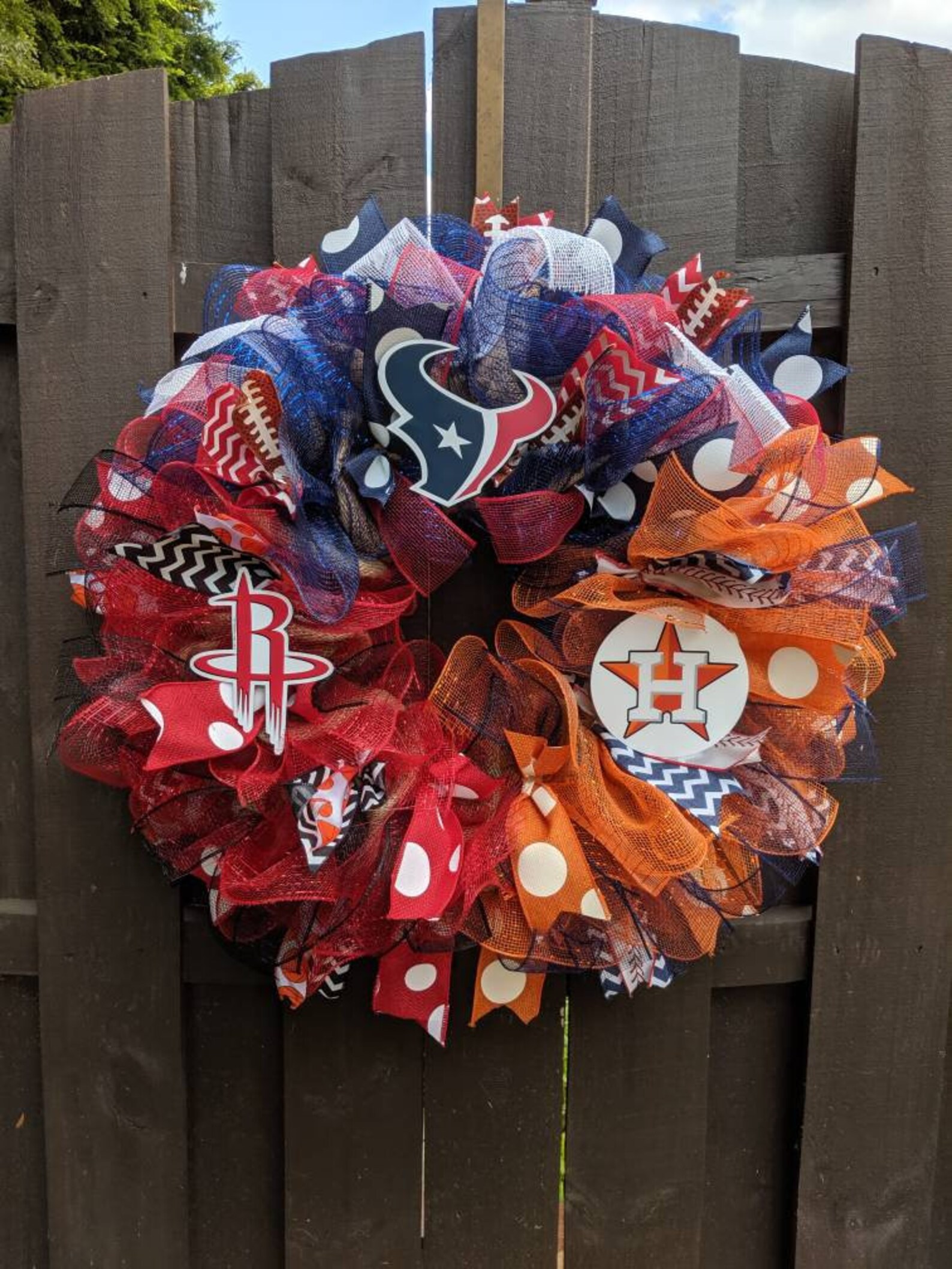 House Divided Wreath House United Wreath Three Teams One City - Etsy