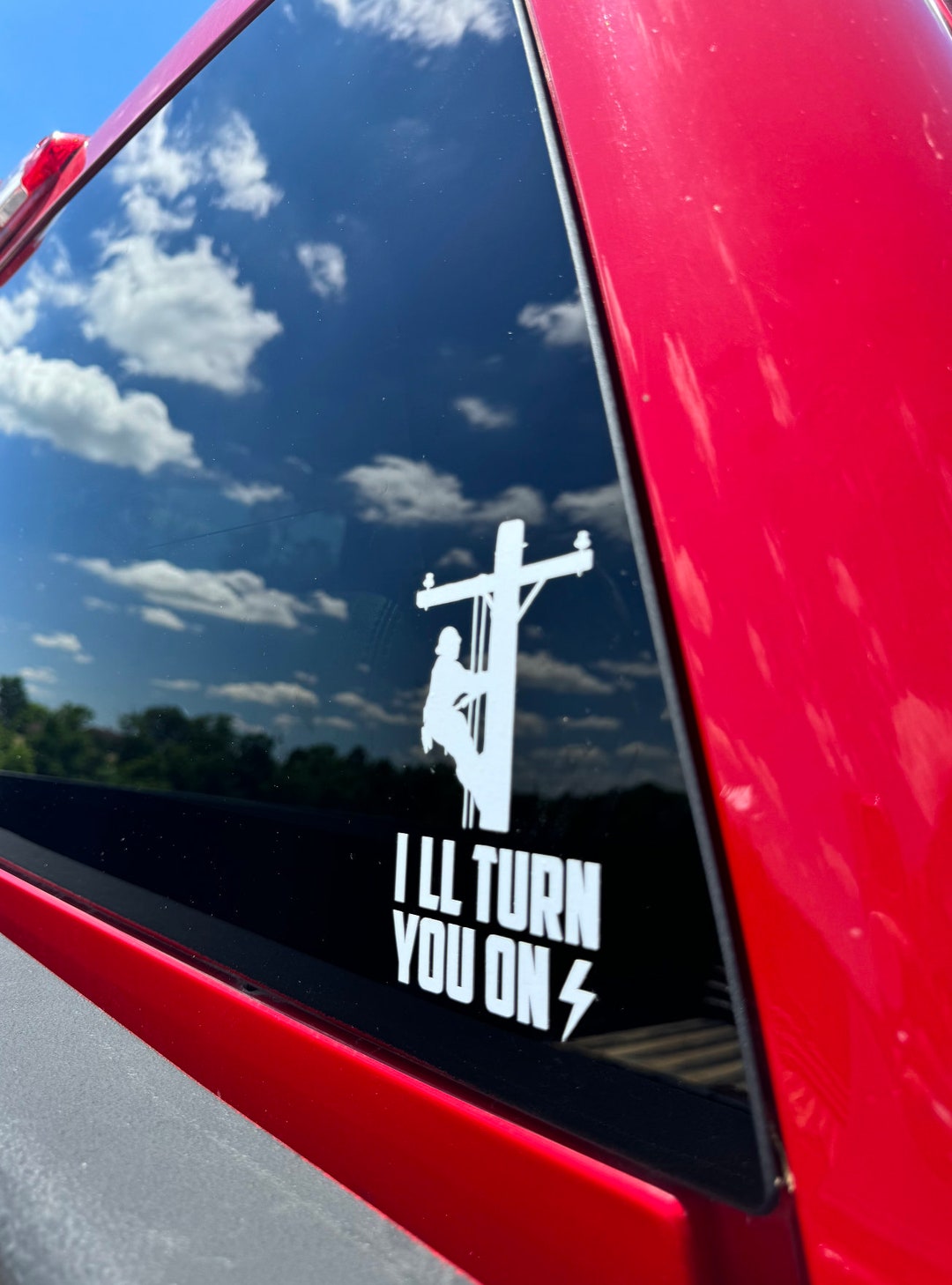 Electrical Lineman Funny Decal - I'll Turn You on Bumper Sticker - Etsy