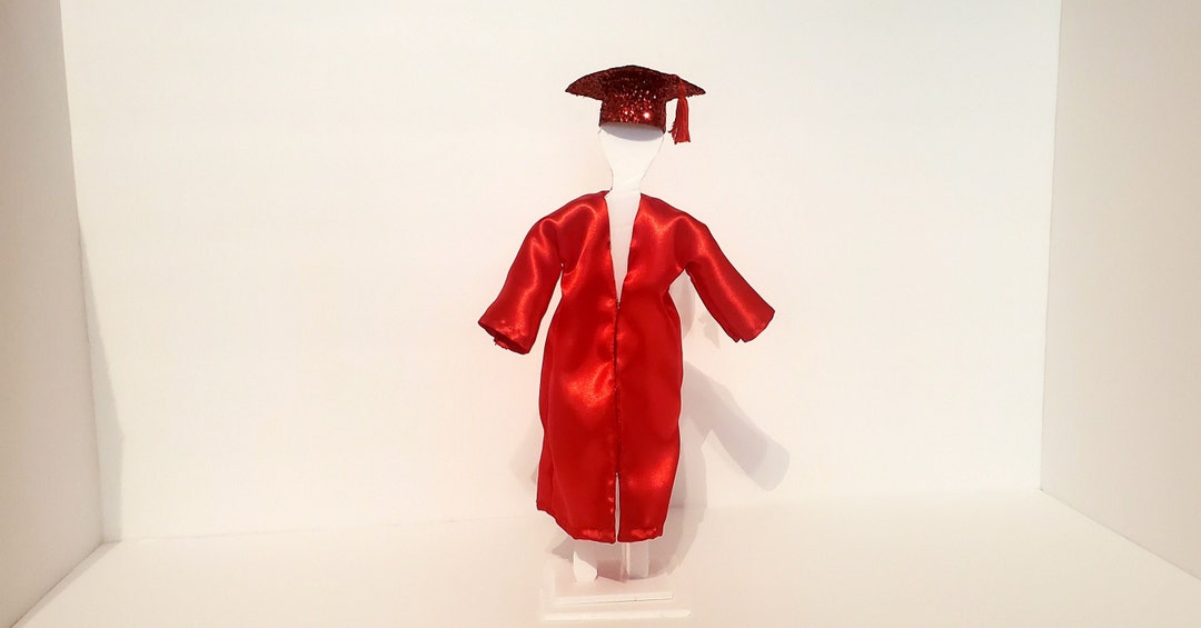 Graduation Cap and Gown for Doll Miniature Graduation Gown - Etsy