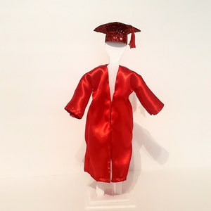 Graduation Cap and Gown for Doll Miniature Graduation Gown - Etsy