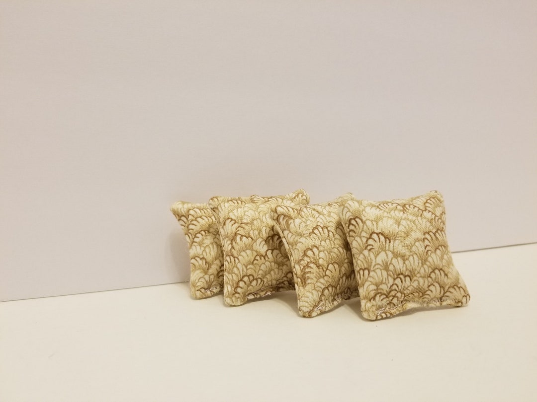 Miniature Doll Pillow, 1:6 Scale, Cotton Print, Handmade - Etsy