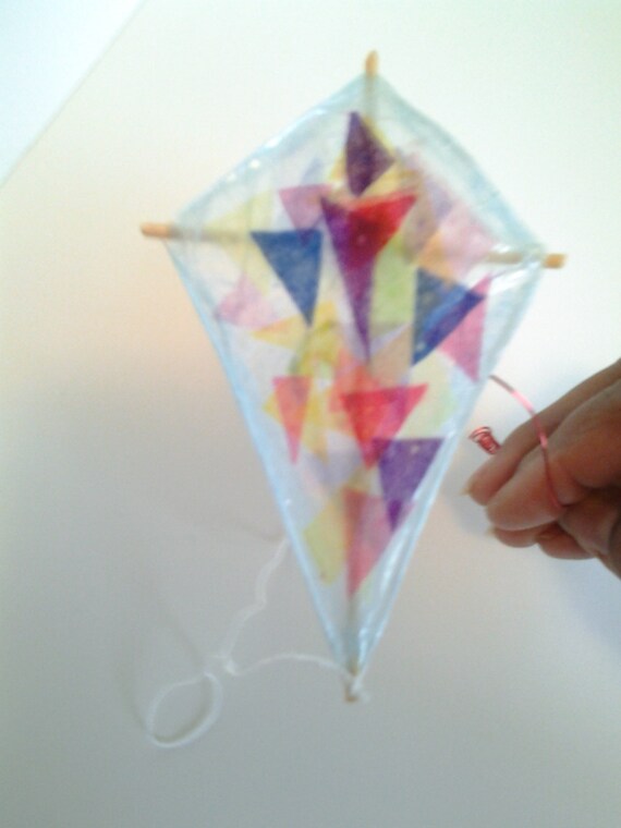 Whimsical Eco Friendly Miniature Paper Hand Kites to Fly or - Etsy