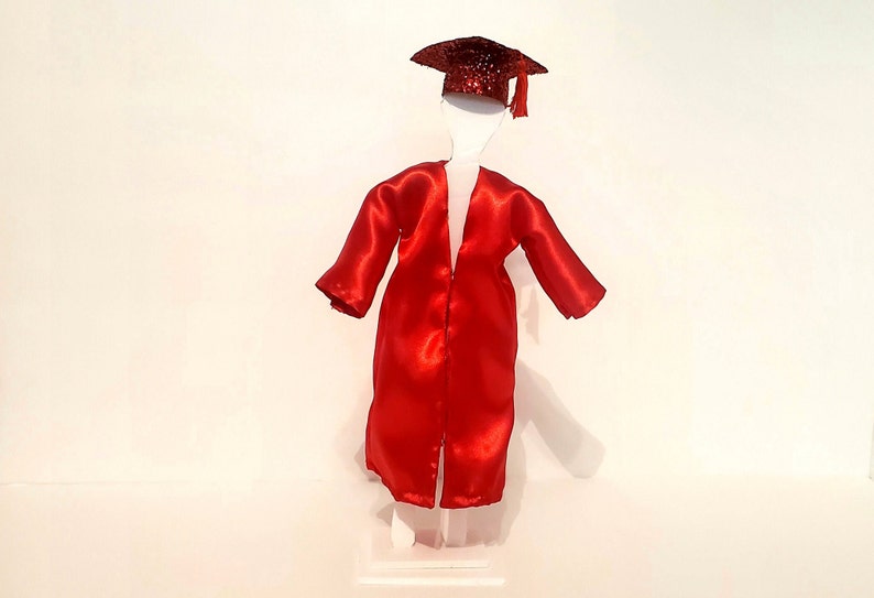 Graduation Cap and Gown for Doll Miniature Graduation Gown - Etsy