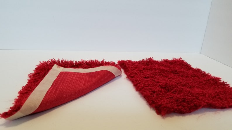 Red Barbie Rug 16 Scale Doll Rug Shaggy Throw Rug Doll Etsy