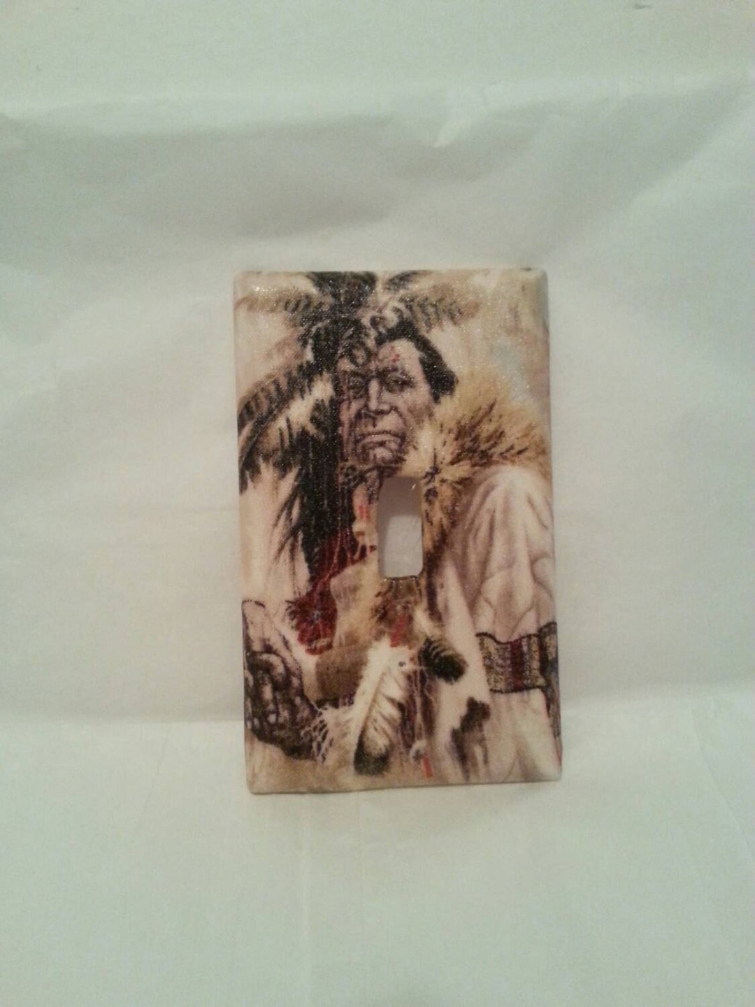 Native American Light Switch Plate, Indian Chief Light Switch Cover ...