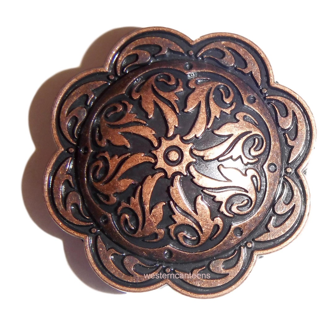 Sunburst Berry Western Concho Antique Copper Size 1 1/2" C193 - Etsy