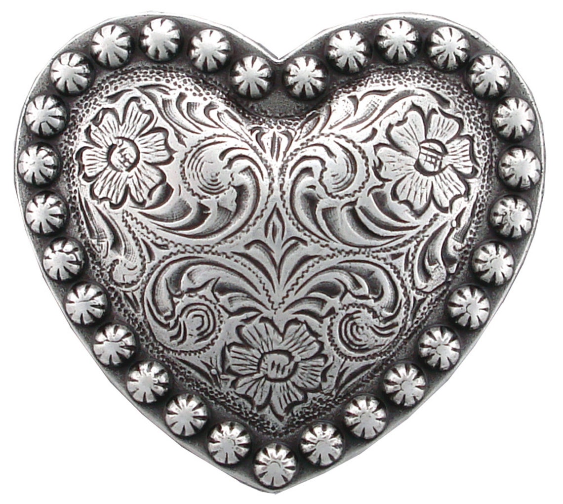 Butterfly Heart Concho Antique Silver 1 1/2" C112 - Etsy